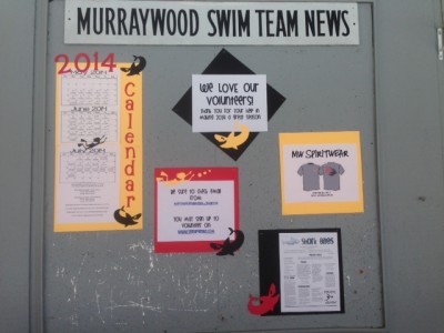 Swim Team Bulletin Board | Murraywood Swim & Racquet Club